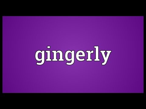 Gingerly Meaning