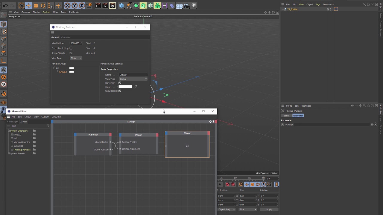 Meshing Thinking Particles