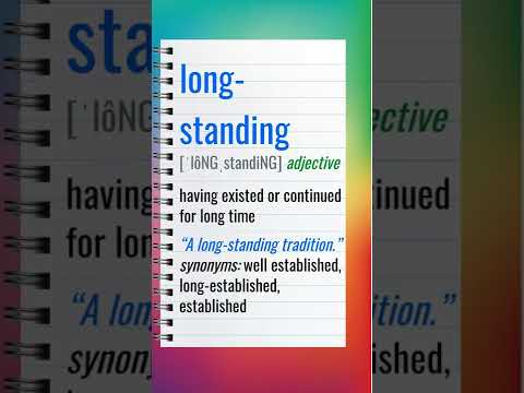 LONG-STANDING (C1 Advanced) Learn English Vocabulary