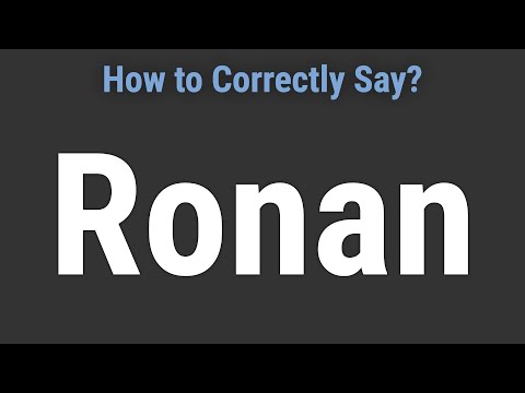 How to Pronounce Name Ronan (Correctly!)
