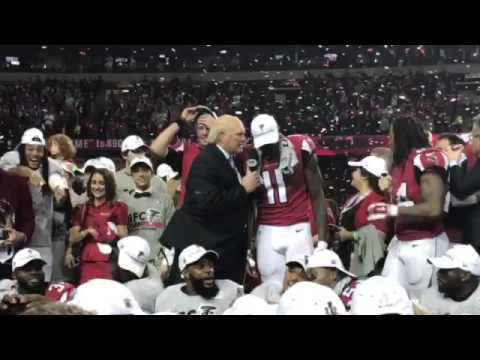 2017 NFC Championship: Julio Jones Trophy Presentation