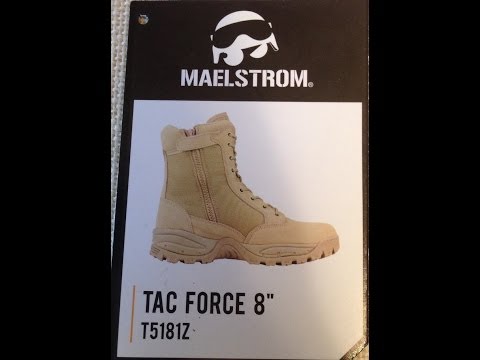 Maelstrom Tac Force 8" Tactical Military Boots Review - MuddyTigerOutdoors