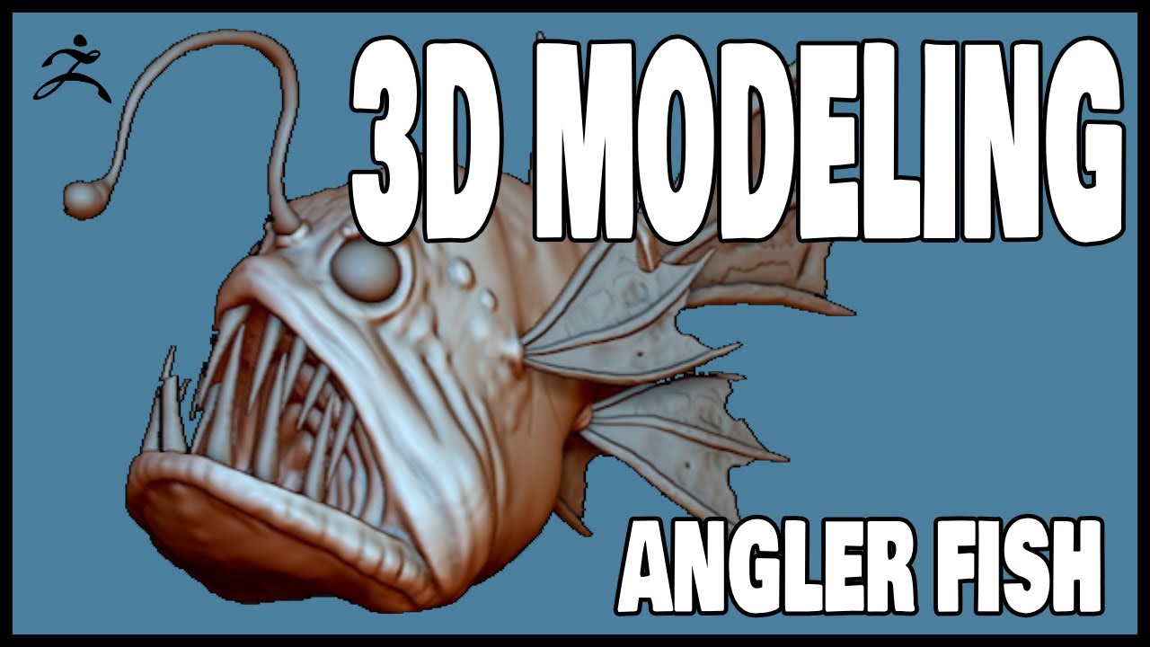 3D MODELING-ANGLER FISH