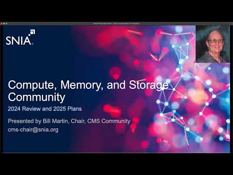 SNIA Compute, Memory, and Storage (CMS) Community 2024 Review and 2025 Plans