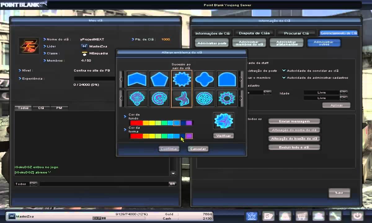 PointBlank - Mudando emblema do clã (yProjectNEXT)