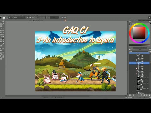 Krita layers tutorial: introduction to the layers docker
