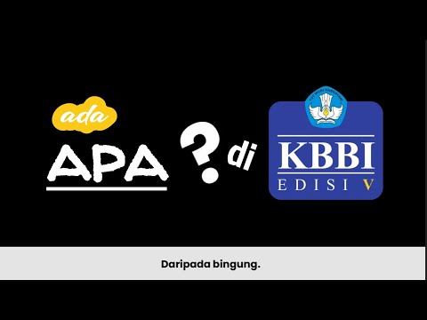 [BAHASA] Pelajarin ... apa? Yang ada di KBBI.
