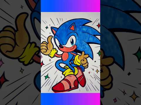 #sonic #sonicthehedgehog #colorwithme #marianavoicu #relaxingart @DanceGangnamStyle