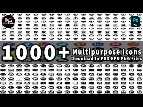 1000+ Multipurpose New Icons Download In PSD EPS PNG Files |Noreen Graphics|