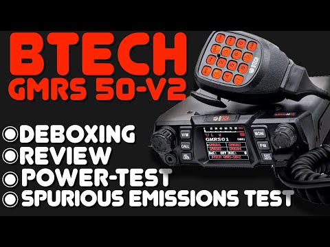 BTech GMRS 50V2 - Review & Power Test - Is BTech's New GMRS 50V2 Better Than The GMRS 50X1?