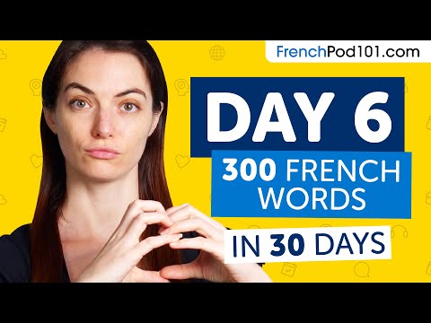 Day 6: 60/300 | Learn 300 French Words in 30 Days Challenge