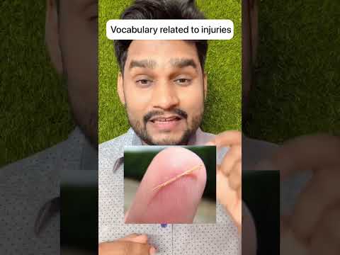 Vocabulary relating to injuries #learnenglish #vocabulary #spokenenglish #grammar #ssc #omgclasses