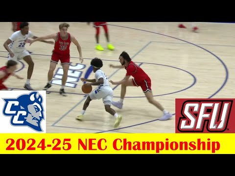 St. Francis (PA) vs Central Connecticut Basketball Game Highlights, 2024-25 NEC Championship