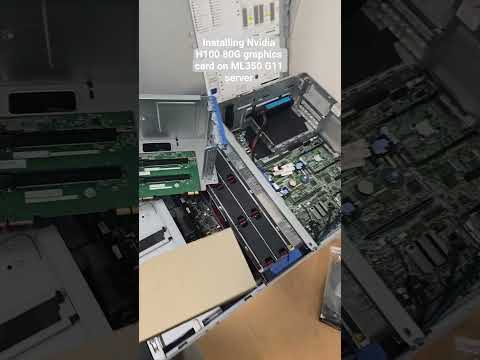 Installing Nvidia H100 80G graphics card on ML350 G11 server