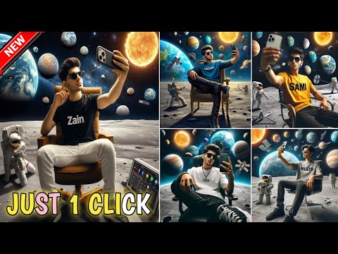 New Trending Boys in Space with name photo editing | Viral photo editing | bing image creator ai