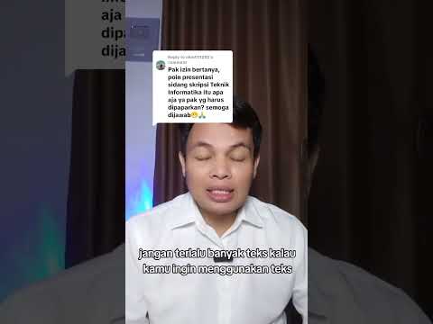 POIN-POIN SIDANG SKRIPSI TEKNIK INFORMATIKA ?#skripsi