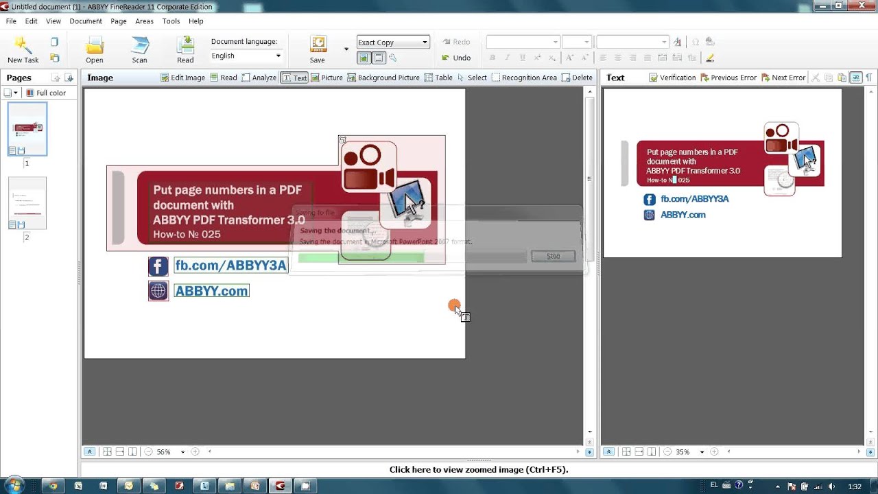 How-to No. 26 — Convert presentation from PDF to PowerPoint with ABBYY FineReader 11.