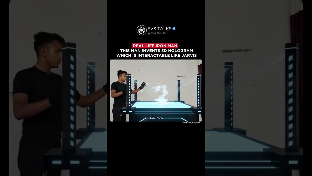 Real-Life IRON MAN Tech! 🤖 This Man Built a 3D Interactable Hologram!