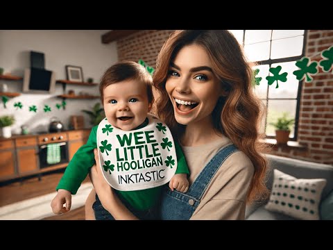 ☘️ inktastic St Patricks Wee Little Hooligan Newborn Bib Review ☘️