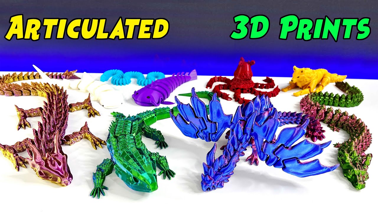 Best Articulated 3D Prints Dragons with Timelapses