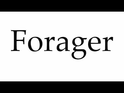 How to Pronounce Forager