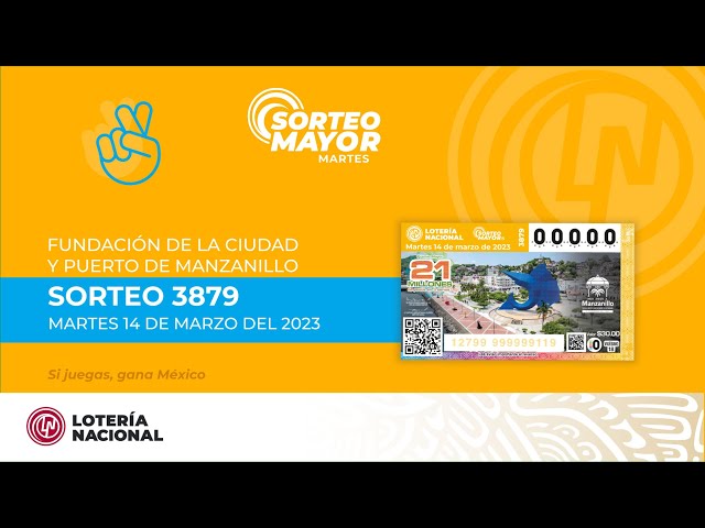 Lotería Nacional. Resultados del sorteo mayor 3879 del 14 marzo de 2023 Lotería Nacional. Resultados del sorteo mayor 3879 del 14 marzo de 2023