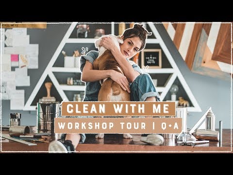 Clean My Workshop with Me | Taking a Break with a Q + A!