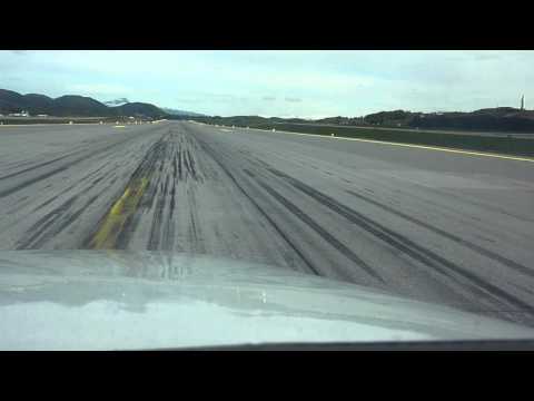 Piper Seneca II (PA34-200T) Approach and Landing RWY 07 Bodo / Norway (ENBO)