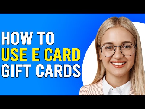How To Use e-Card Gift Cards (How To Redeem e-Gift Cards)
