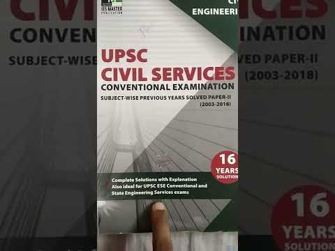 IAS/UPSC Civil Engineering Optional Books | BPSC Civil Engineering Optional Syllabus/Books/Questions