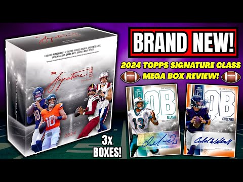*OPENING 3x 2024 TOPPS SIGNATURE CLASS FOOTBALL MEGA BOXES!🏈 - ARE THEY WORTH IT?!🤔