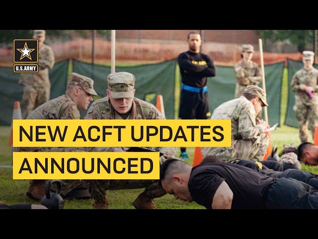 What is the new US Army Combat Fitness Test ? All you need to know as ...
