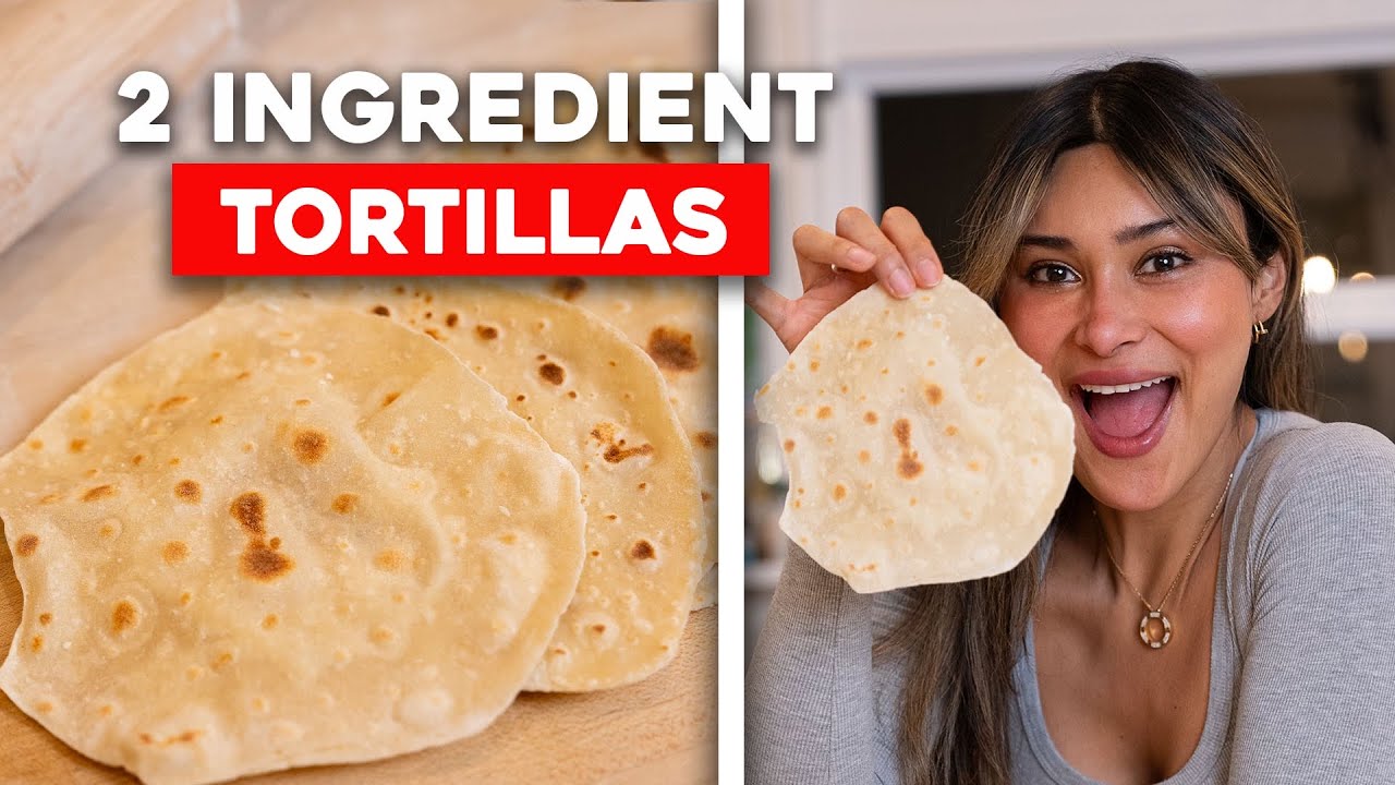 2 INGREDIENT TORTILLAS! Super Clean and High Protein
