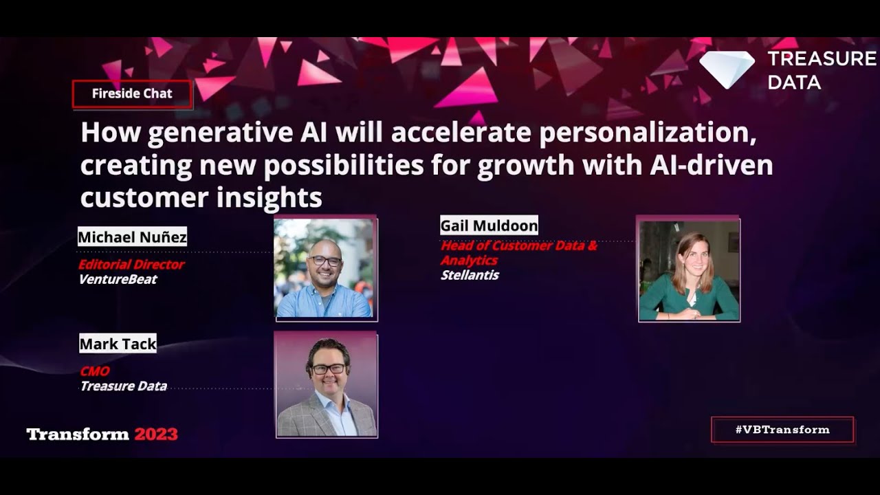 How GenAI Will Accelerate Personalization & Growth with AI-Driven Customer Insights I VB Transform