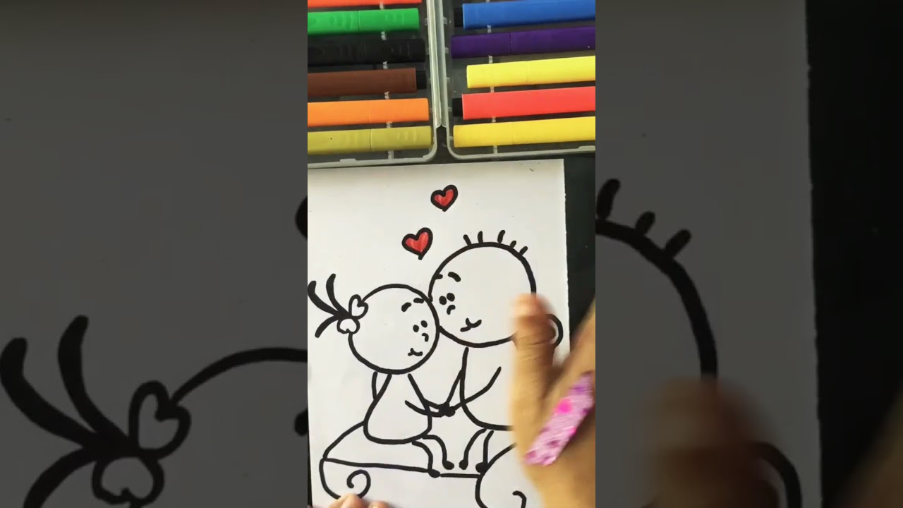 Cute Couple 💑 #cute #couple #shorts #cartoon #viral #trending