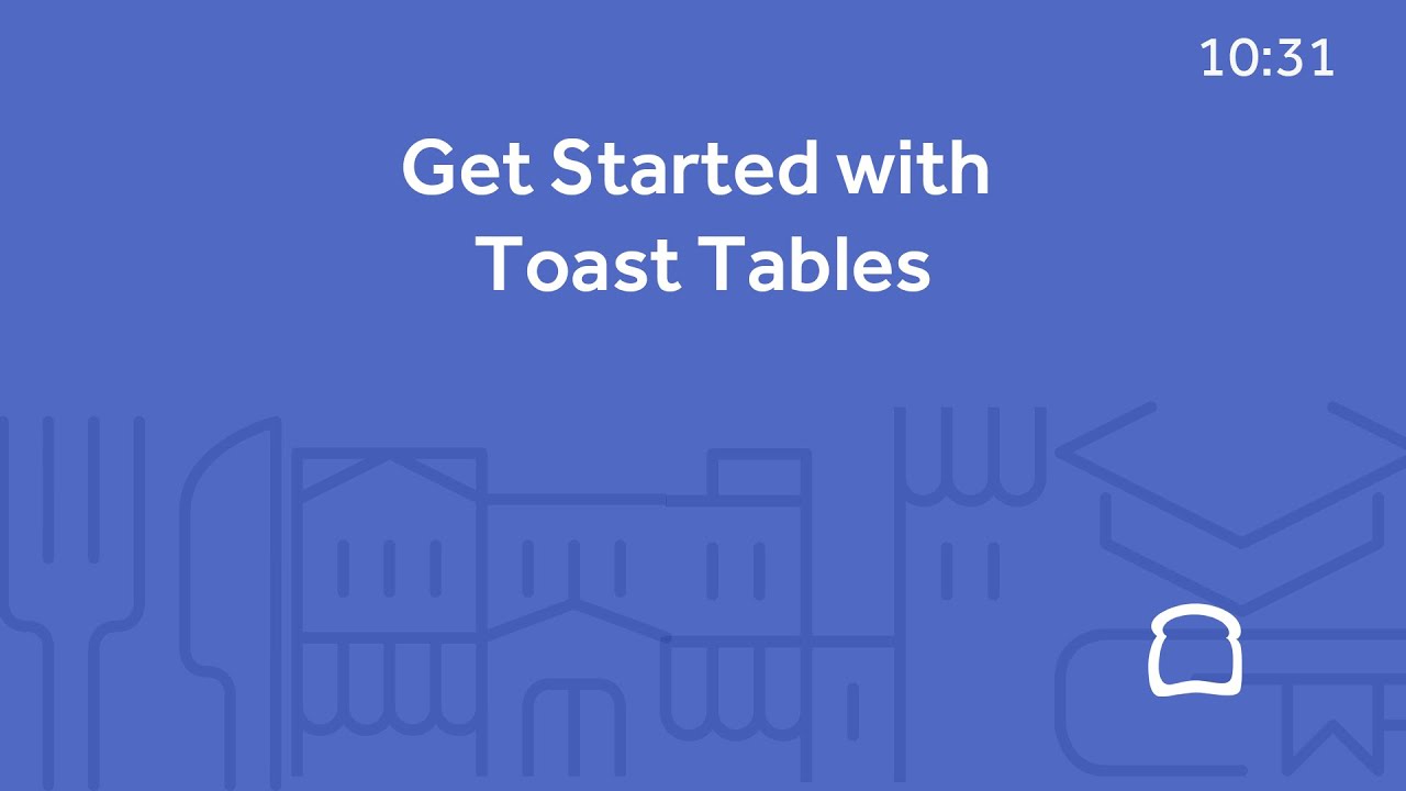 Get Started with Toast Tables