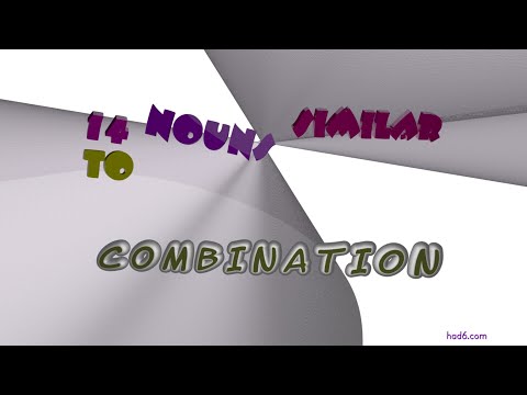 combination - 18 nouns which are synonyms to combination (sentence examples)