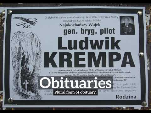 What are Obituaries? | How Do Obituaries Look? | How to Say Obituaries in English?