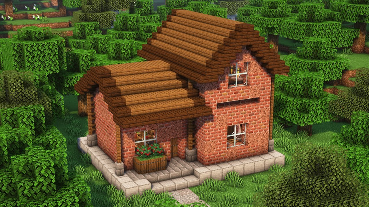 How to Build a Simple Brick House | Minecraft - Minecraft Builders