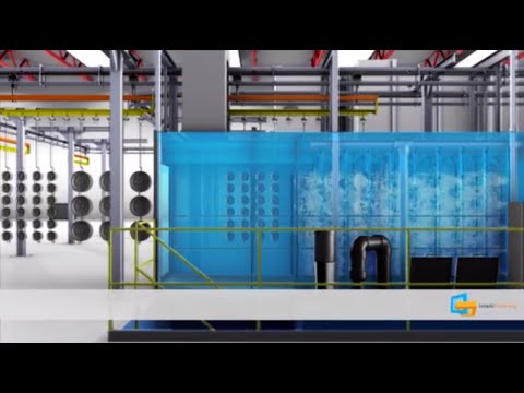 Automated Paint System with Robots 3D Animation IntelliFinishing for Albers Finishing & Solutions