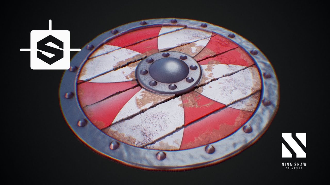 TIMELAPSE | Substance Designer Tutorial | Viking Shield