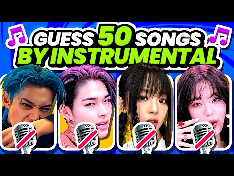 Guess 50 KPOP SONGS by the INSTRUMENTAL ????️???? Guess the Song -  KPOP QUIZ 2024