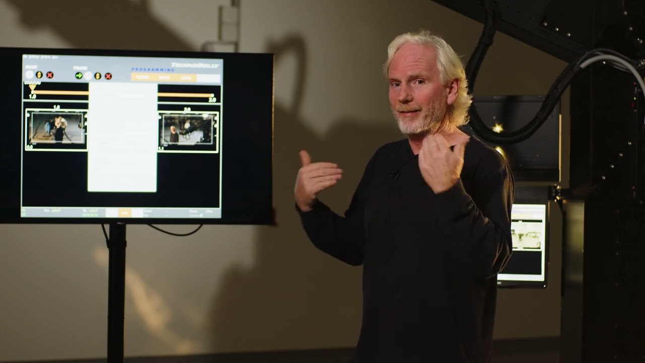 TECHNODOLLY robotic camera crane user interface tutorial with Anthony Jacques