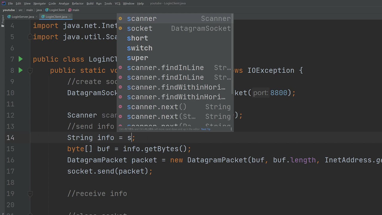 Chatting Program with UDP Socket