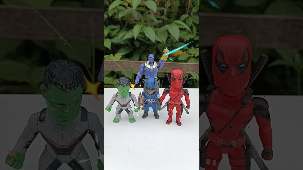 Thanos Transforms The Superhero #spiderman #hulk #marveltoys