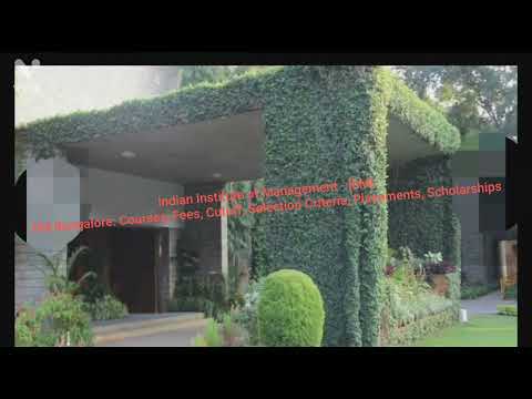 Indian Institute of Management - [IIM], Bangalore - Course & Fees Details
