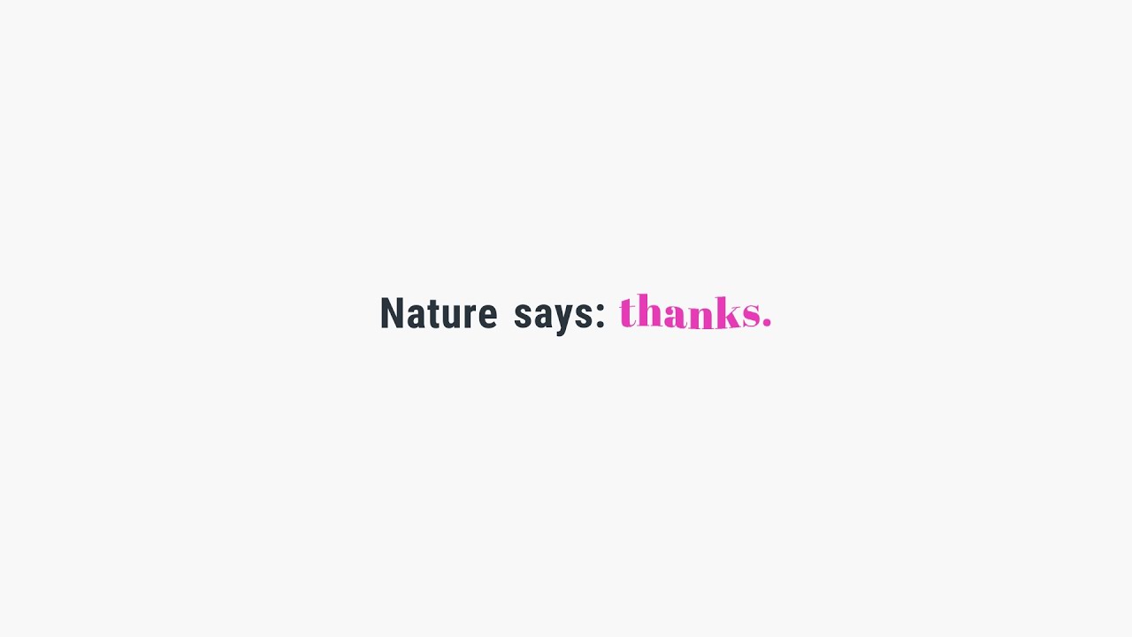 Nature says thanks - by superzero