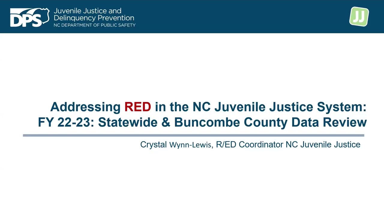 Juvenile Crime Prevention Council: Special RED Data Meeting  Feb. 1, 2024