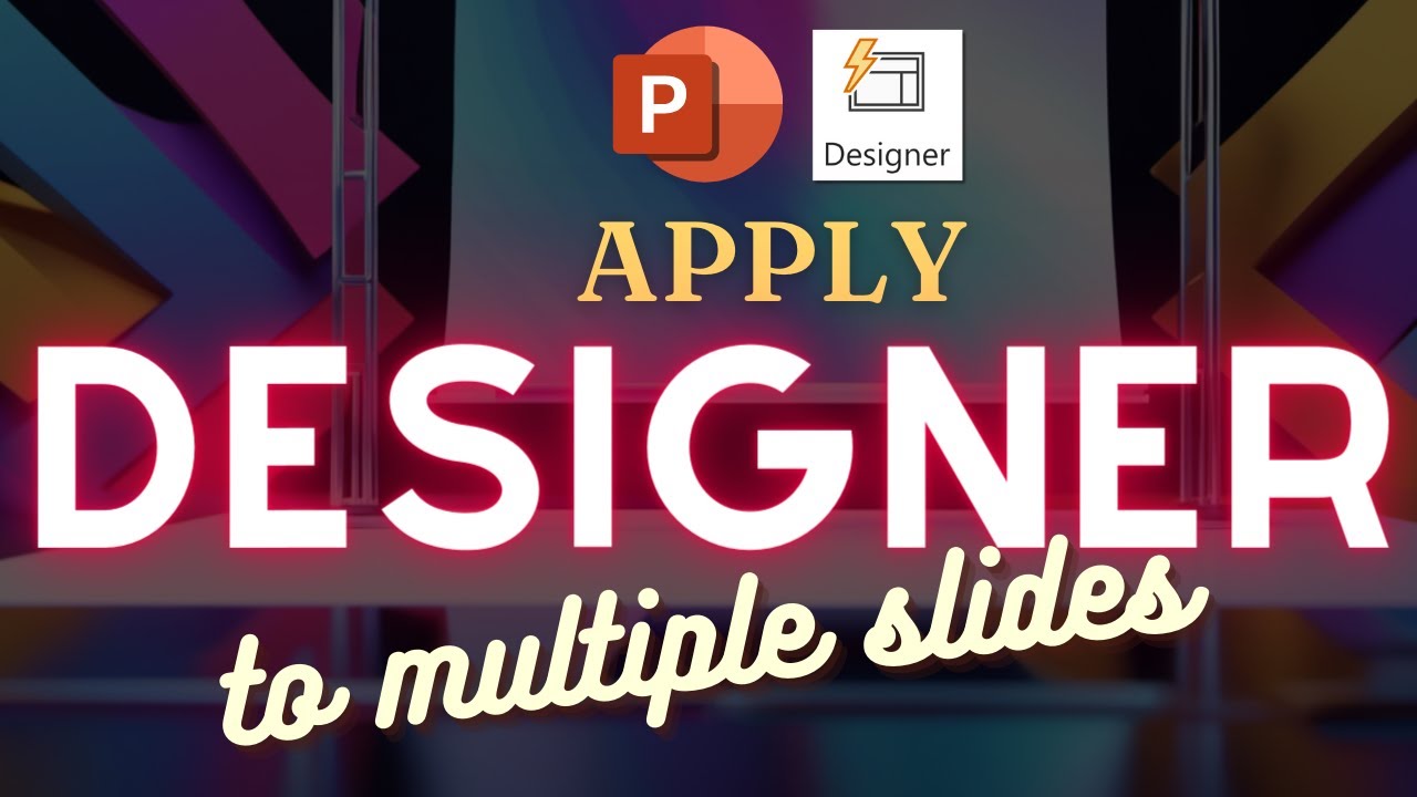 Apply PowerPoint designer to multiple slides in one step - AI in action