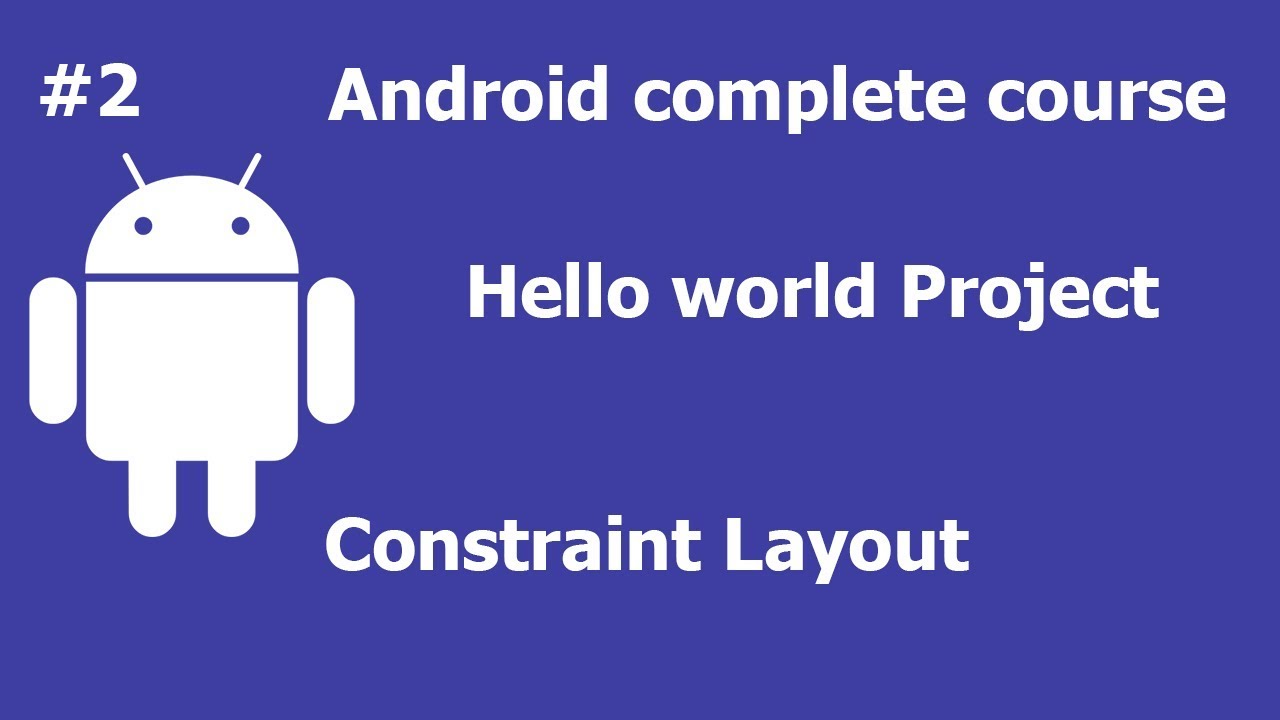 Make you First Android Hello World App | Complete android Course